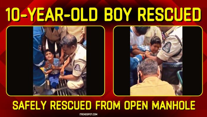 10-Year-Old Boy’s Leg Stuck in Manhole Near Secretariat Bus Stop ...