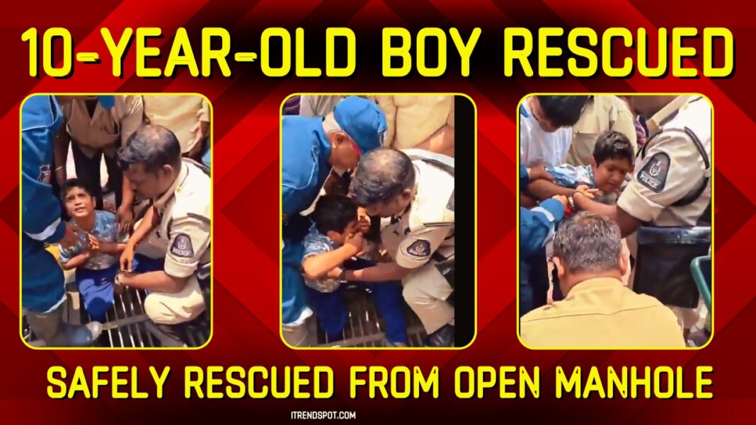 10-Year-Old Boy’s Leg Stuck in Manhole Near Secretariat Bus Stop ...