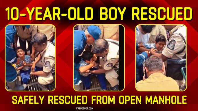 10-Year-Old Boy’s Leg Stuck in Manhole Near Secretariat Bus Stop ...